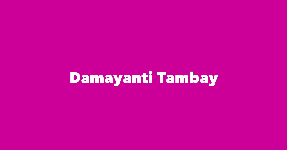 Damayanti Tambay - Spouse, Children, Birthday & More