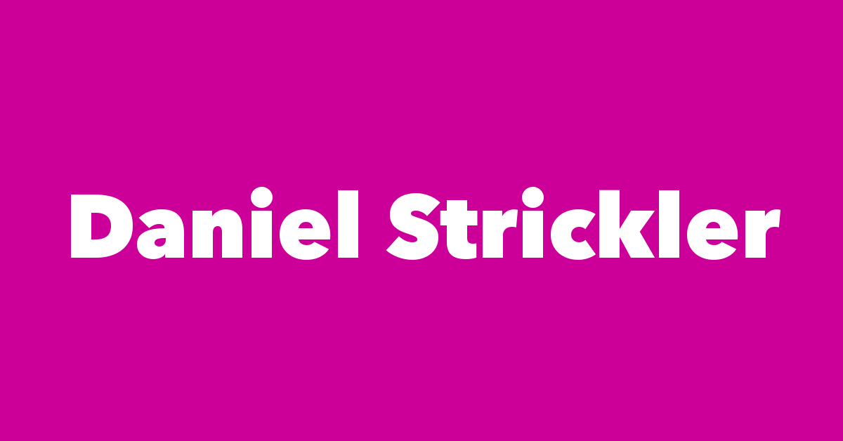 Daniel Strickler - Spouse, Children, Birthday & More