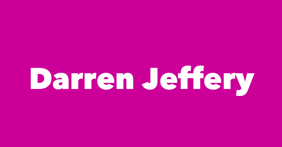 Darren Jeffery - Spouse, Children, Birthday & More