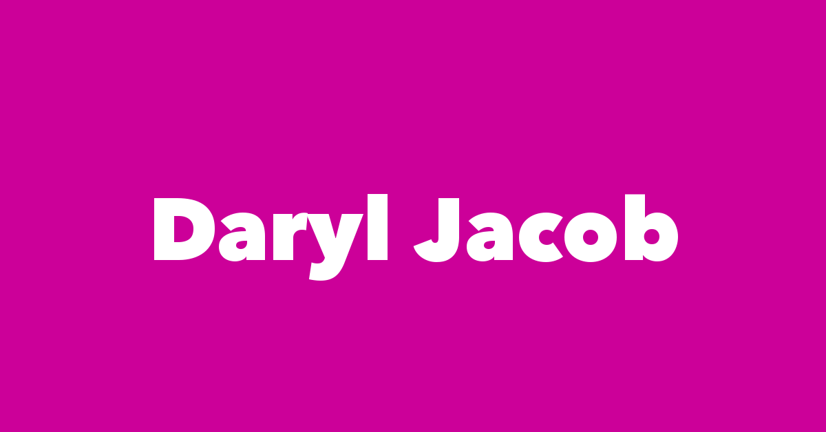 Daryl Jacob - Spouse, Children, Birthday & More