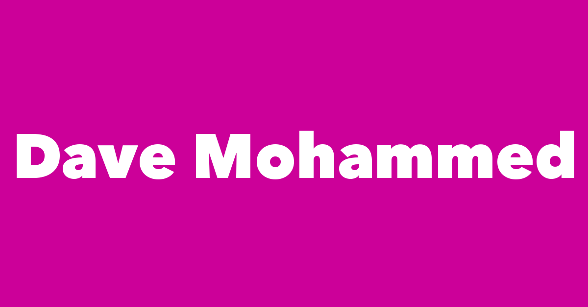 Dave Mohammed - Spouse, Children, Birthday & More