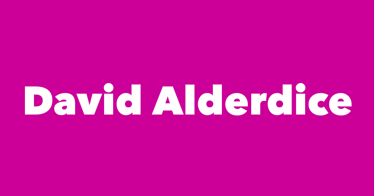 David Alderdice - Spouse, Children, Birthday & More