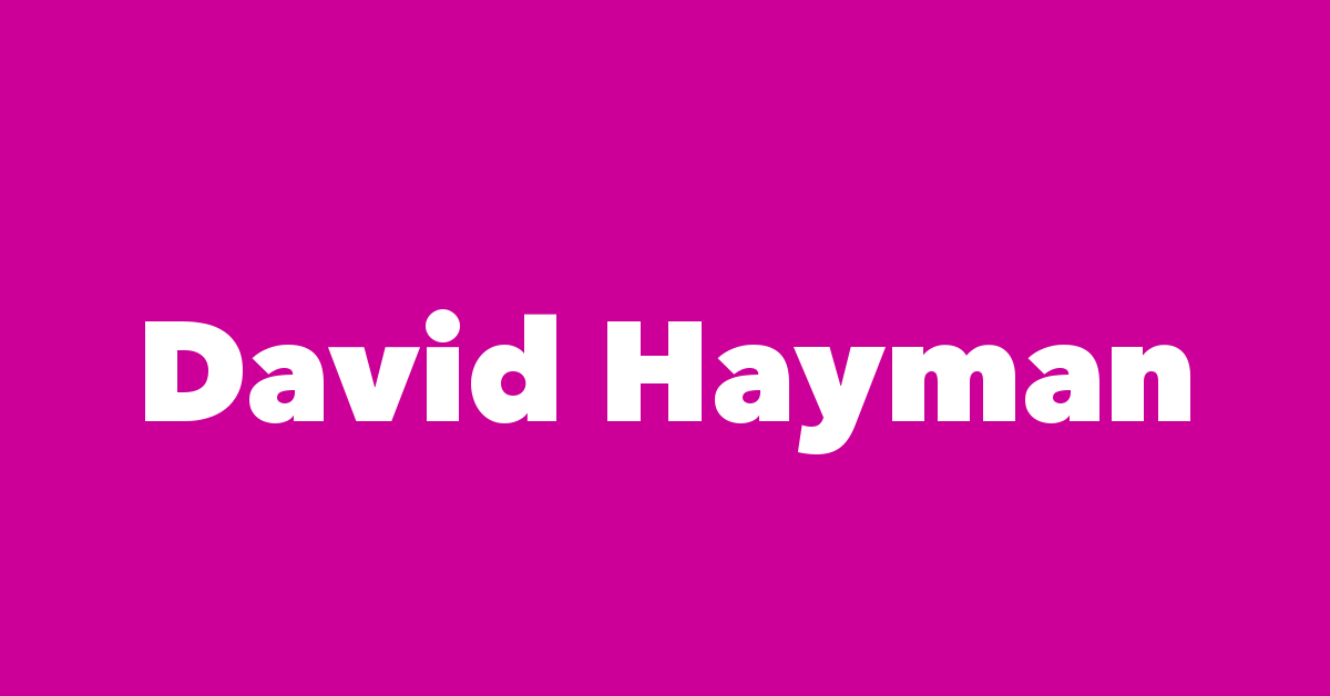 David Hayman - Spouse, Children, Birthday & More