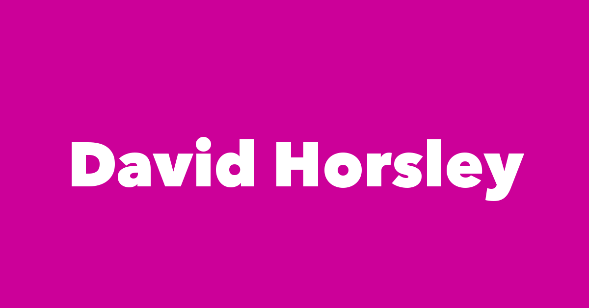 David Horsley - Spouse, Children, Birthday & More