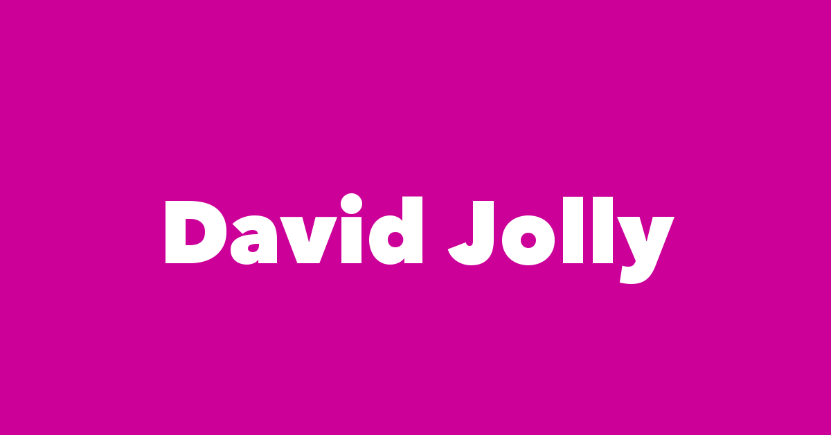 David Jolly - Spouse, Children, Birthday & More