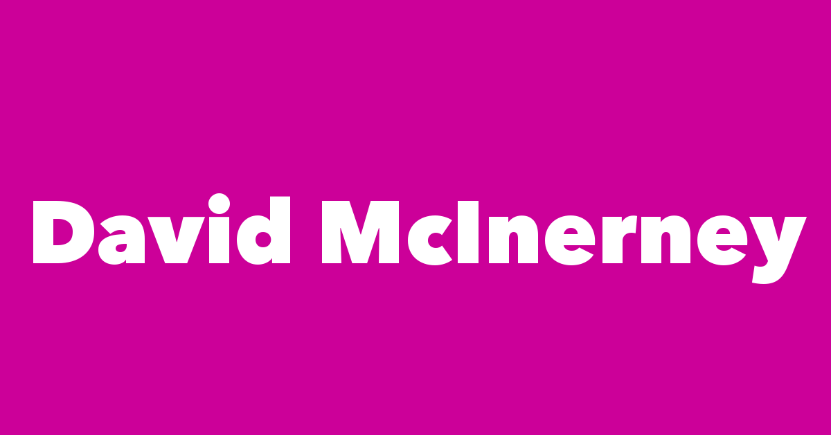David McInerney - Spouse, Children, Birthday & More