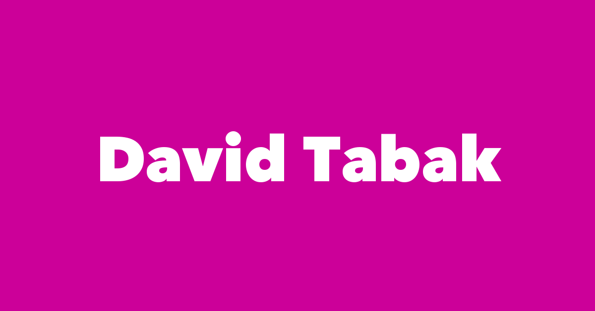 David Tabak - Spouse, Children, Birthday & More