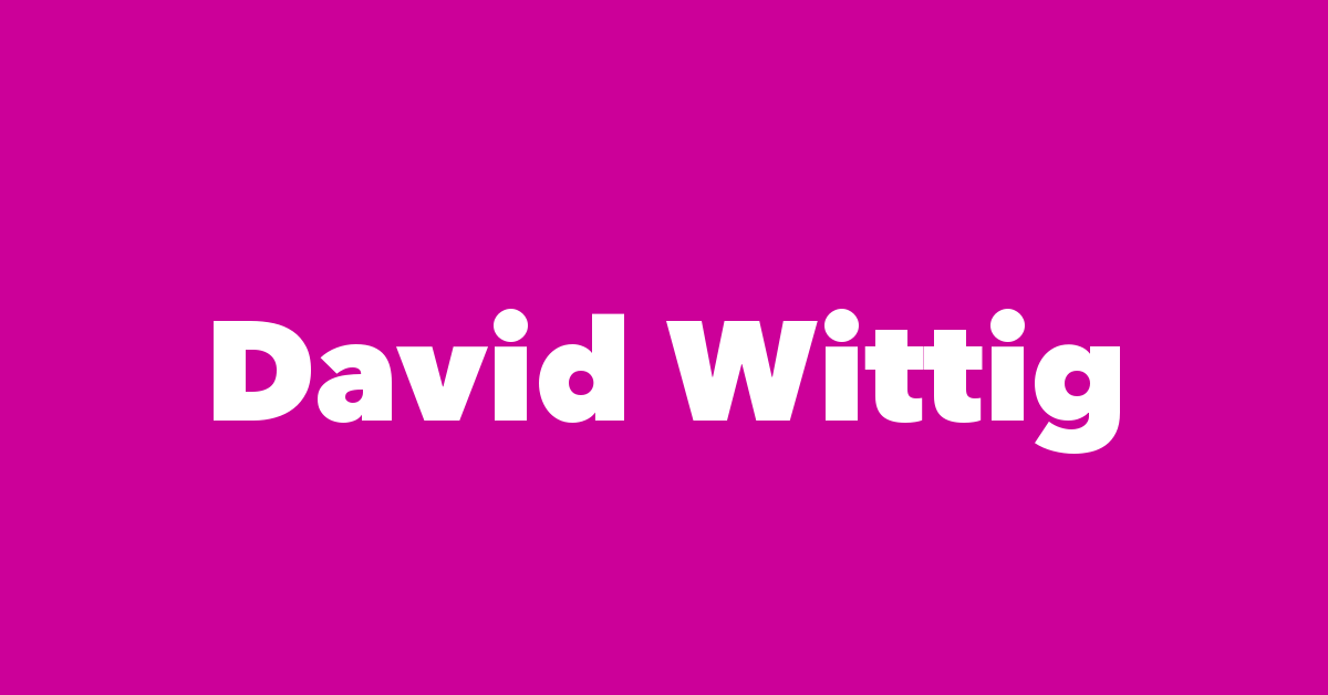 David Wittig - Spouse, Children, Birthday & More