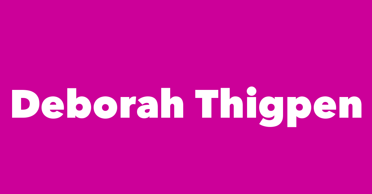Deborah Thigpen - Spouse, Children, Birthday & More