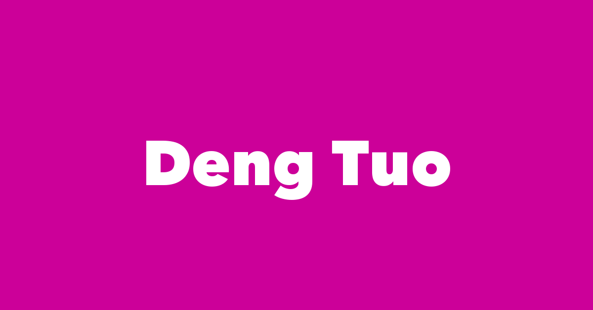 Deng Tuo - Spouse, Children, Birthday & More