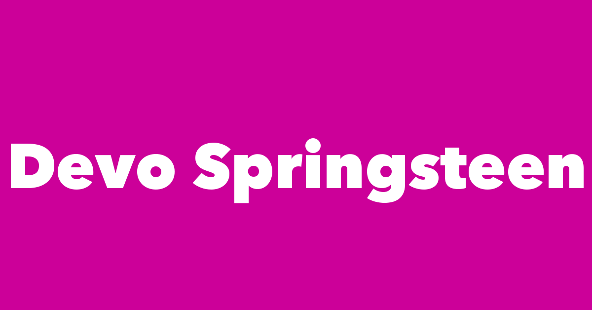 Devo Springsteen - Spouse, Children, Birthday & More