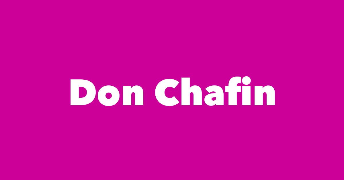Don Chafin - Spouse, Children, Birthday & More