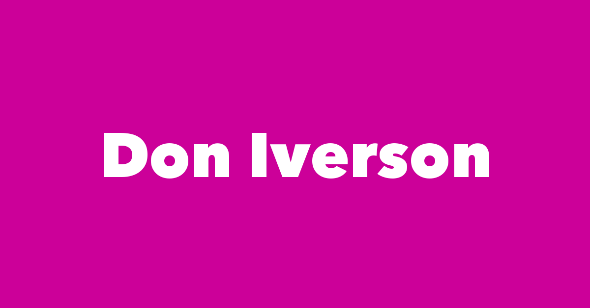 Don Iverson - Spouse, Children, Birthday & More