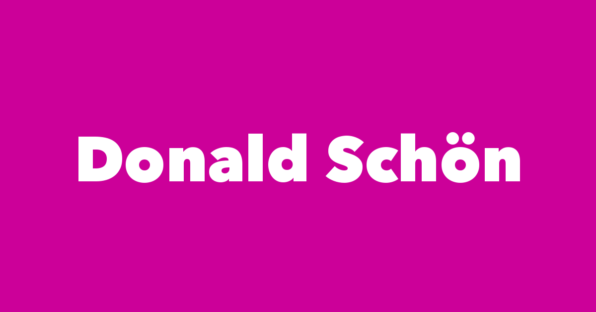 Donald Schön - Spouse, Children, Birthday & More