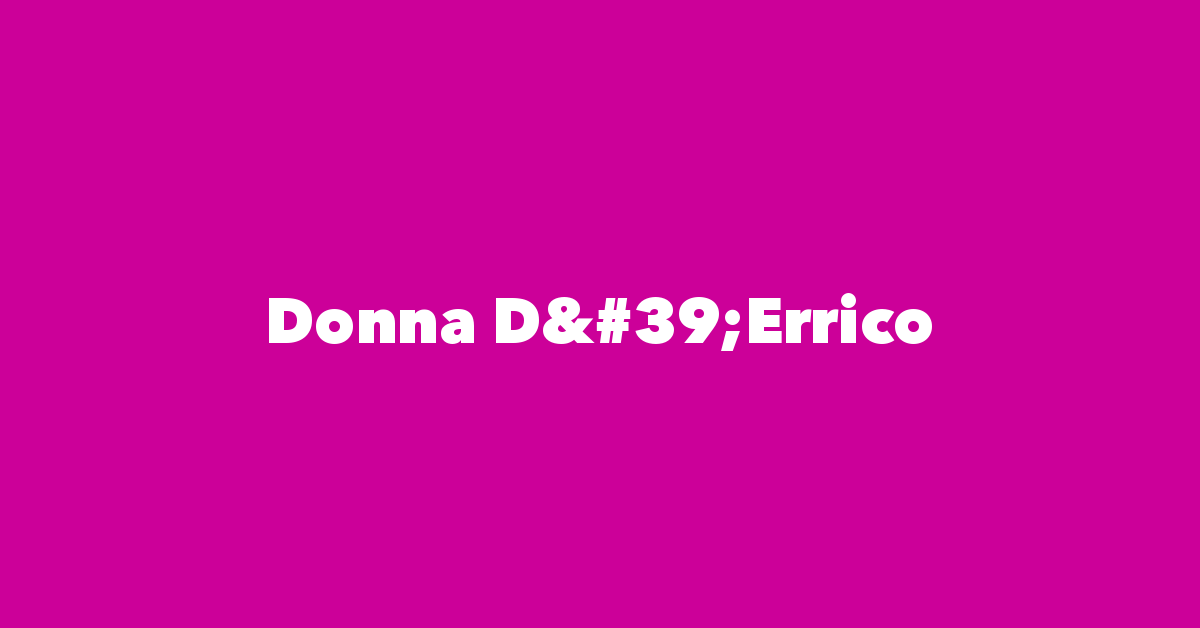 Donna D'Errico - Spouse, Children, Birthday & More