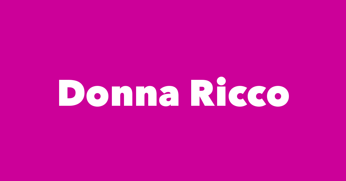 Donna Ricco - Spouse, Children, Birthday & More