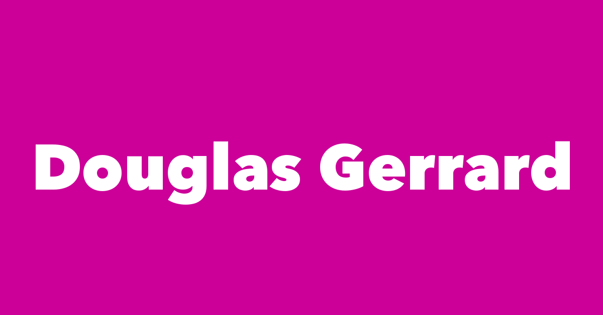 Douglas Gerrard - Spouse, Children, Birthday & More