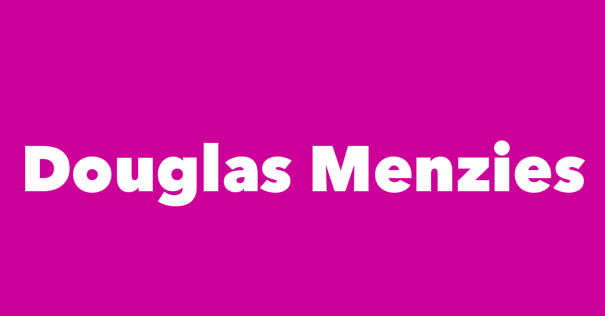 Douglas Menzies - Spouse, Children, Birthday & More