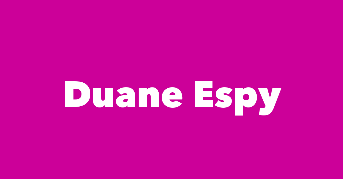 Duane Espy - Spouse, Children, Birthday & More