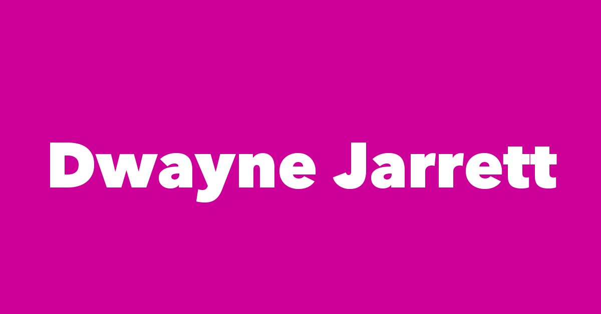 Dwayne Jarrett - Spouse, Children, Birthday & More