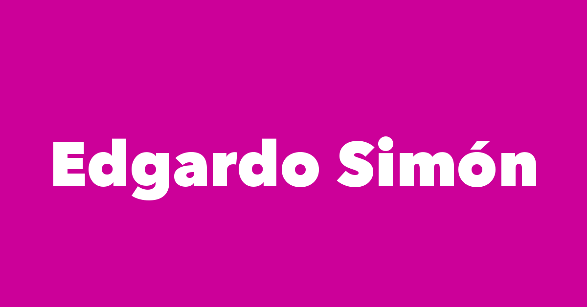 Edgardo Simón - Spouse, Children, Birthday & More