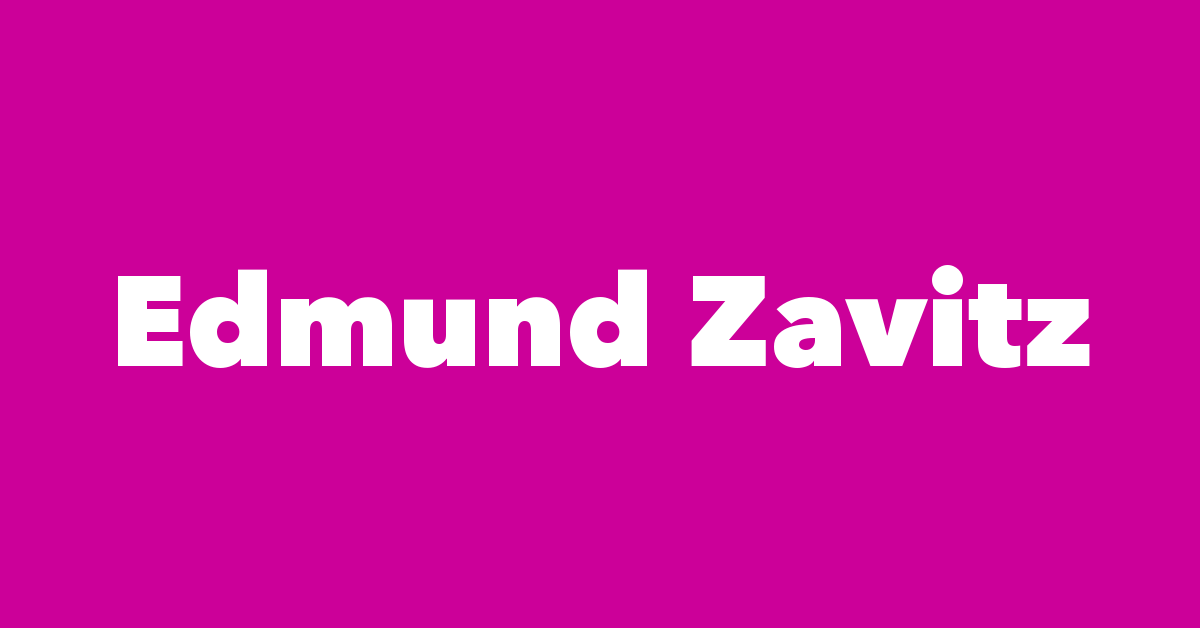 Edmund Zavitz - Spouse, Children, Birthday & More