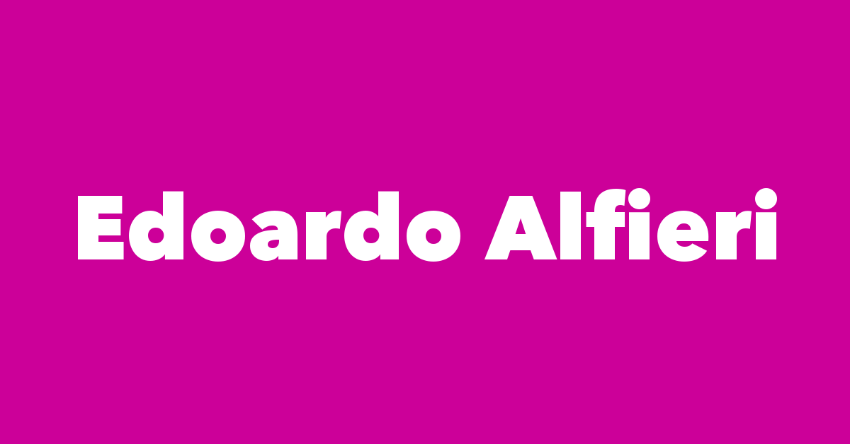 Edoardo Alfieri - Spouse, Children, Birthday & More