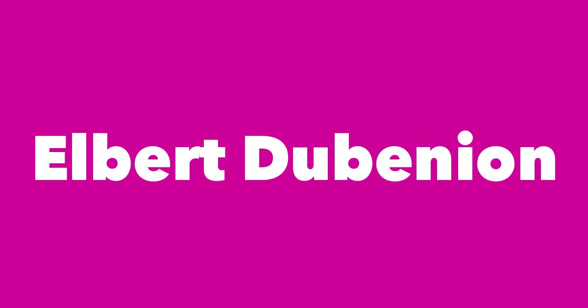 Elbert Dubenion - Spouse, Children, Birthday & More