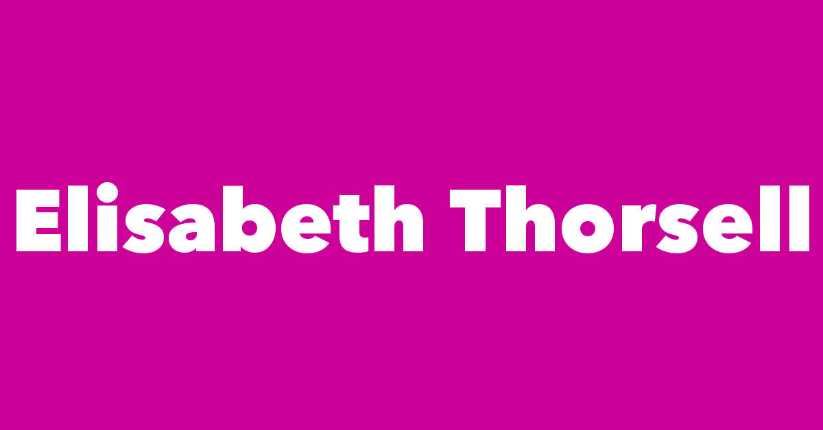 Elisabeth Thorsell - Spouse, Children, Birthday & More