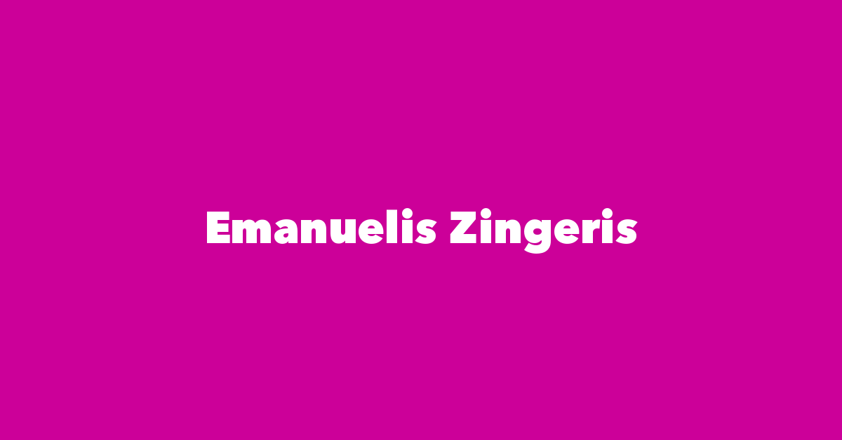 Emanuelis Zingeris - Spouse, Children, Birthday & More