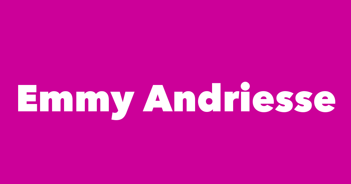 Emmy Andriesse - Spouse, Children, Birthday & More