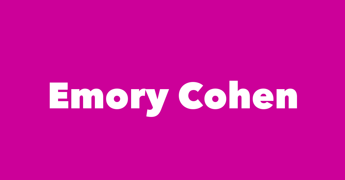 Emory Cohen - Spouse, Children, Birthday & More