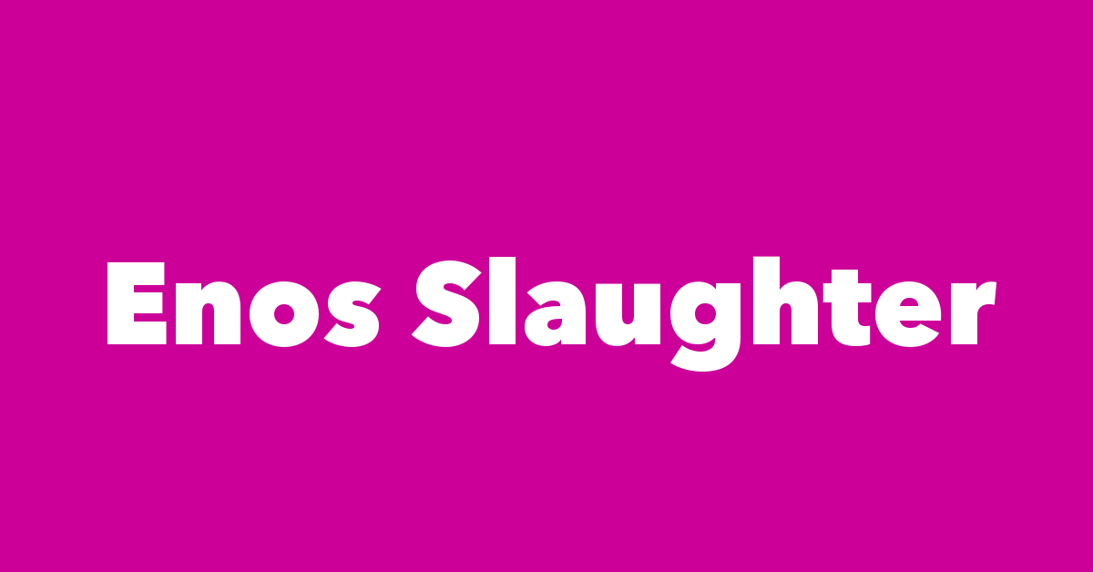 Enos Slaughter - Spouse, Children, Birthday & More