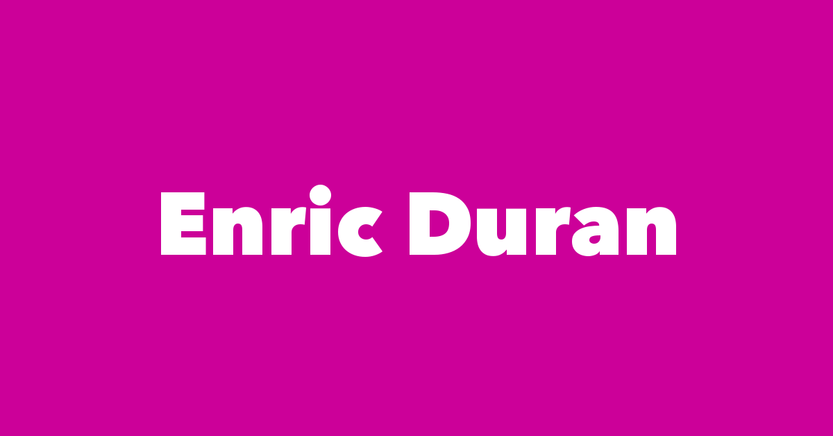 Enric Duran - Spouse, Children, Birthday & More