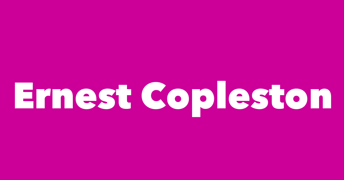 Ernest Copleston - Spouse, Children, Birthday & More