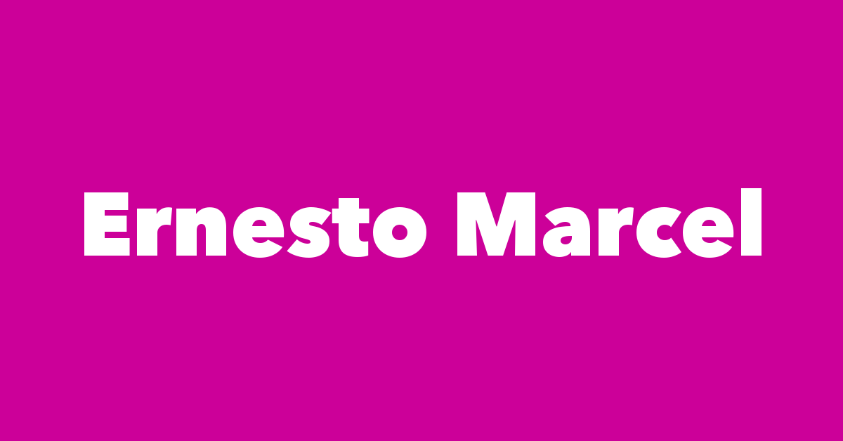 Ernesto Marcel - Spouse, Children, Birthday & More