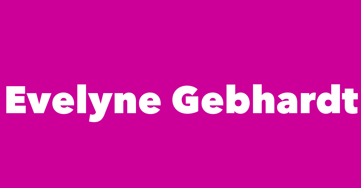 Evelyne Gebhardt - Spouse, Children, Birthday & More