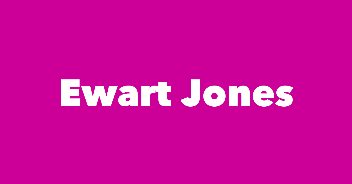 Ewart Jones - Spouse, Children, Birthday & More