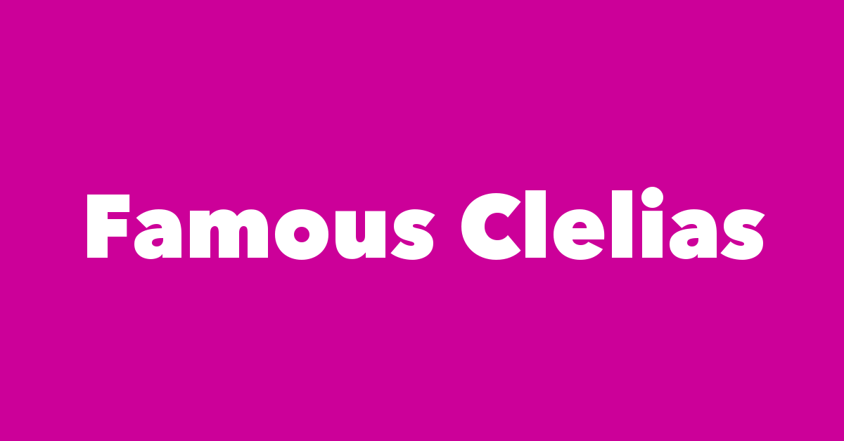 Most Famous People Named Clelia - #1 is Clelia Matania