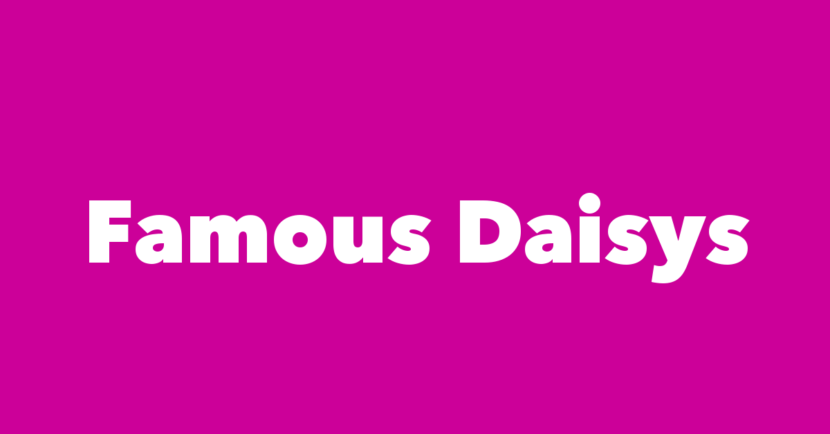 Most Famous People Named Daisy - #1 is Daisy Bates (civil rights activist)