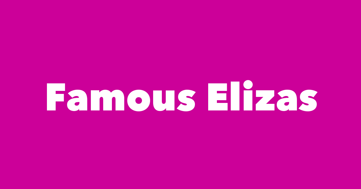 Most Famous People Named Eliza - #1 is Eliza Dushku