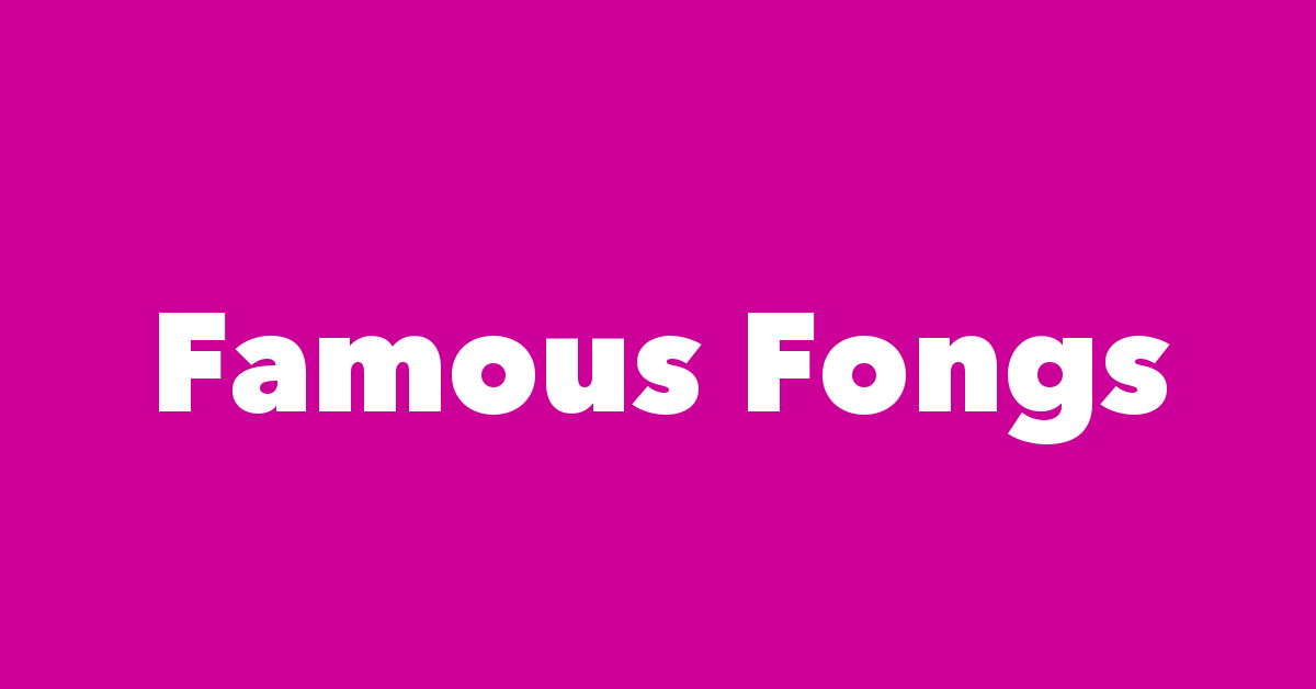 Most Famous People with Last Name Fong - #1 is Hiram Fong