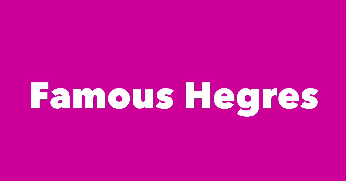 Most Famous People with Last Name Hegre - #1 is Petter Hegre