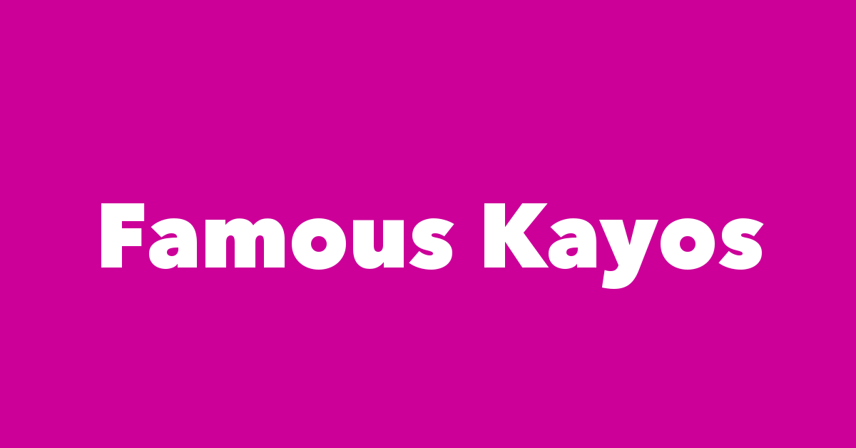 Most Famous People Named Kayo - #1 is Kayo Matsuo