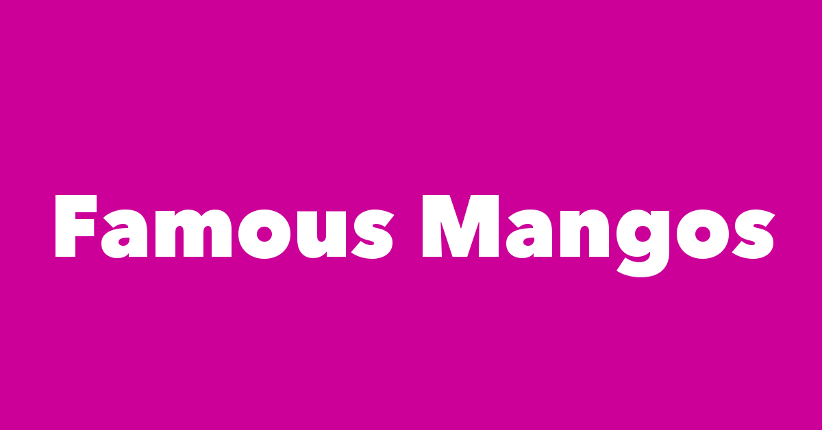 Most Famous People with Last Name Mango - #1 is Cyril Mango