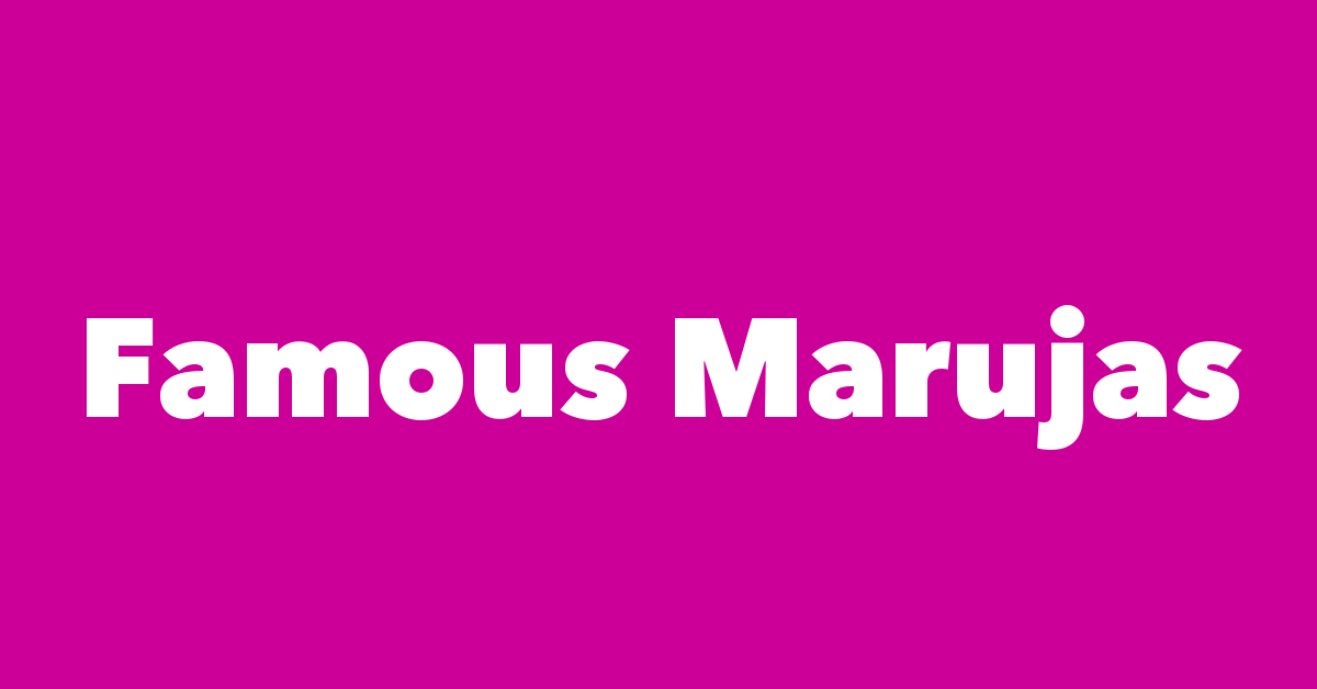 Most Famous People Named Maruja - #1 is Maruja Pachón Castro
