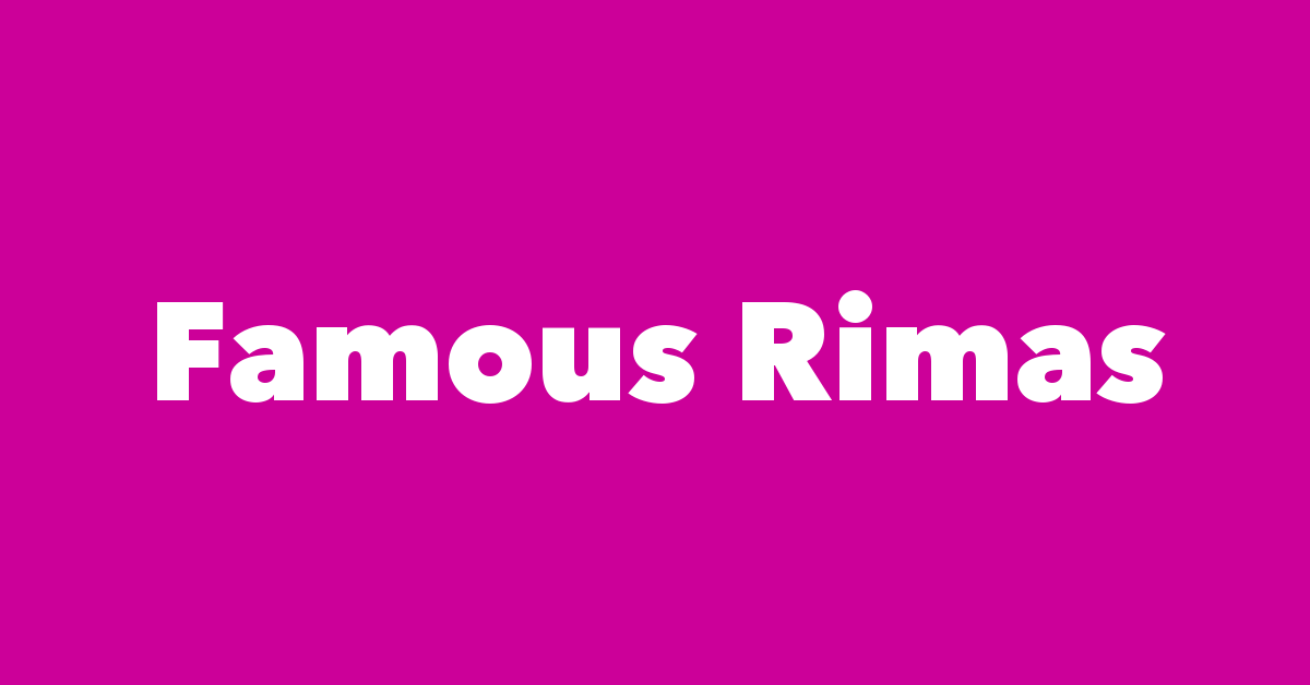 Most Famous People Named Rima - #1 is Rima Fakih