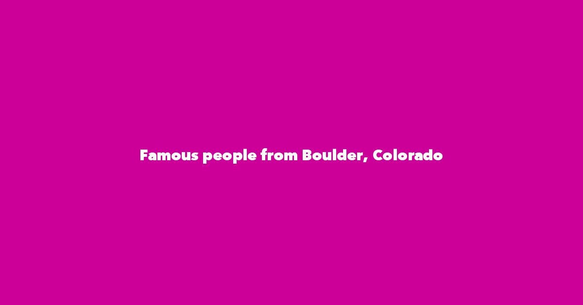 Famous People From Boulder, Colorado - #1 is Jello Biafra