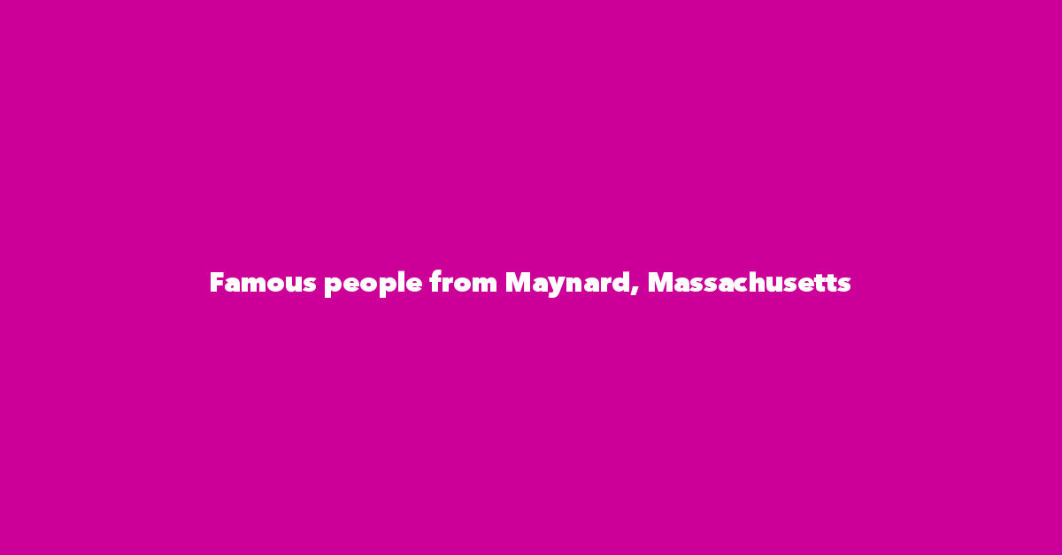 Famous People From Maynard, Massachusetts - #1 is Fred Kovaleski