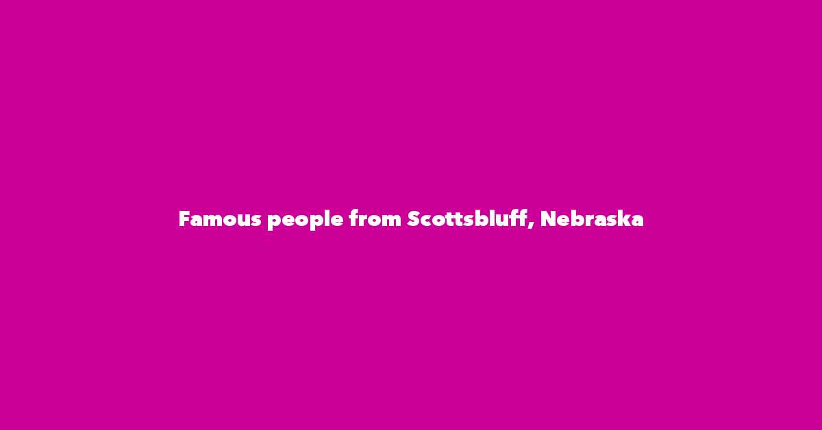 Famous People From Scottsbluff, Nebraska - #1 is Randy Meisner